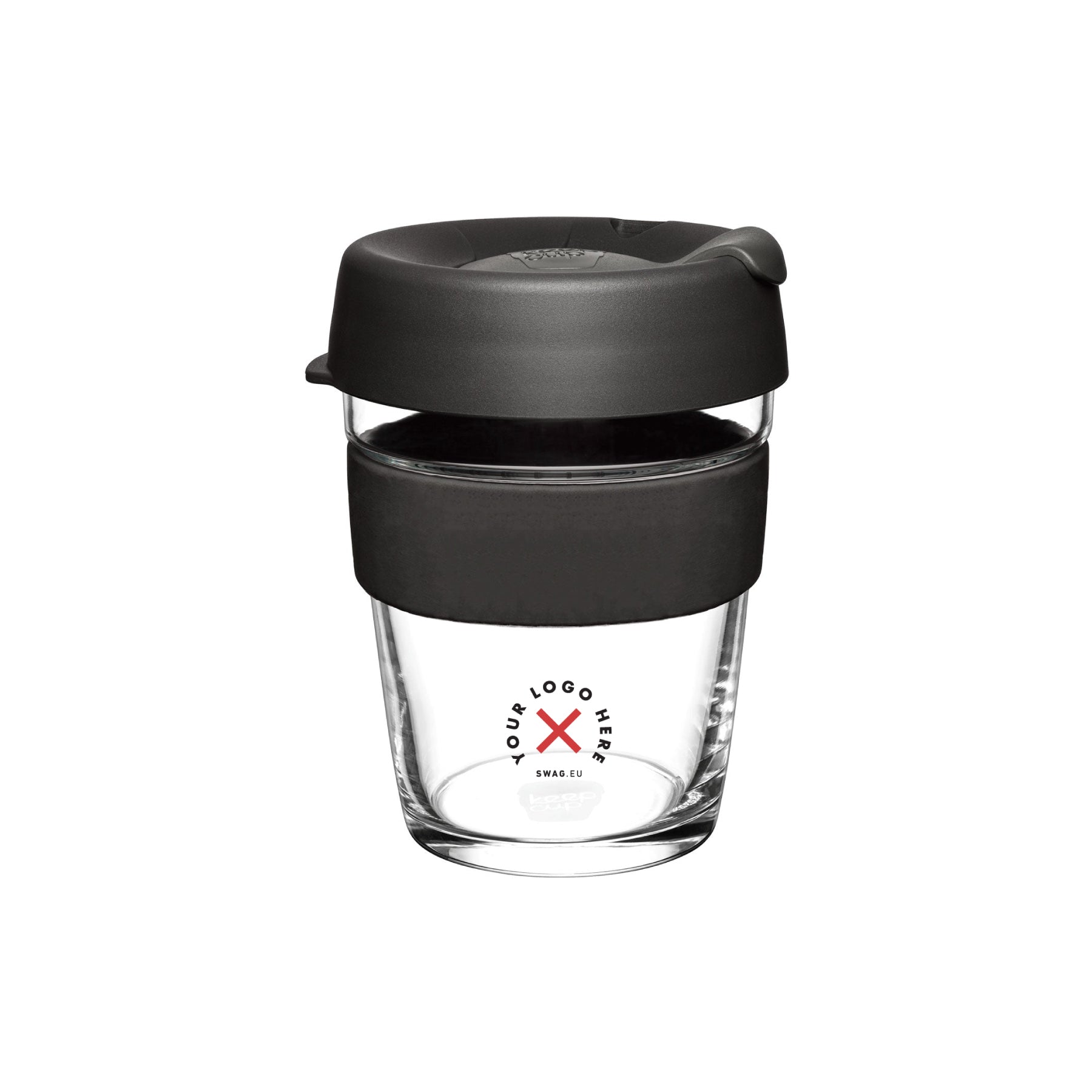 KeepCup Brew 12oz | Glass Reusable Coffee Cup - Personalised & Branded ...